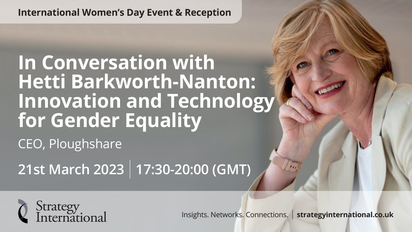 International Women's Day Event with Hetti Barkworth-Nanton: Innovation ...